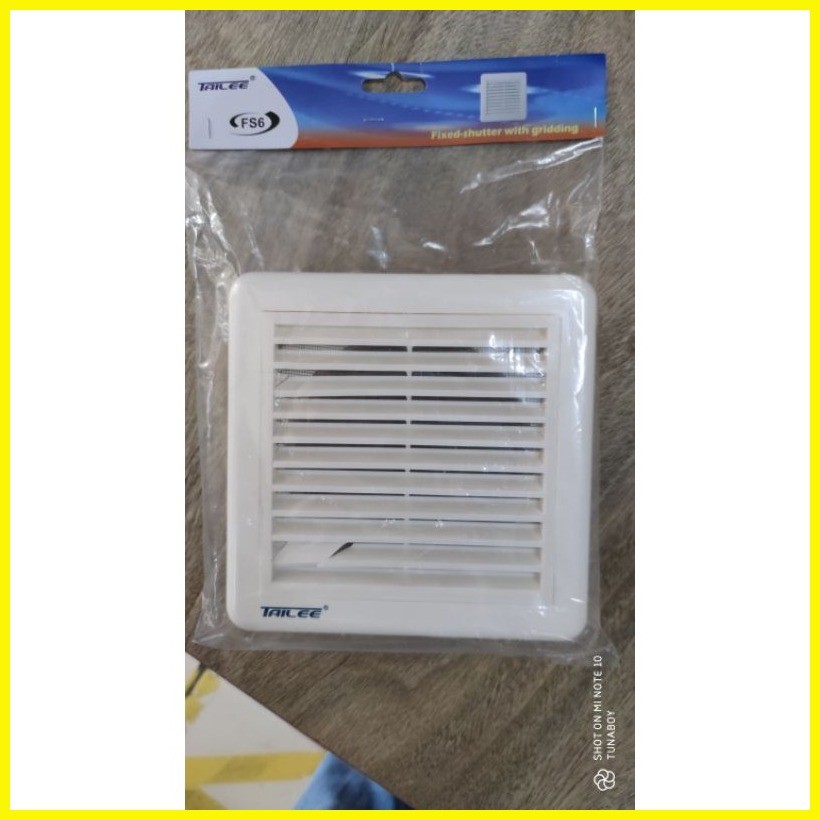 PVC Fixed Exhaust Louver With Screen 6 Inch | Shopee Philippines