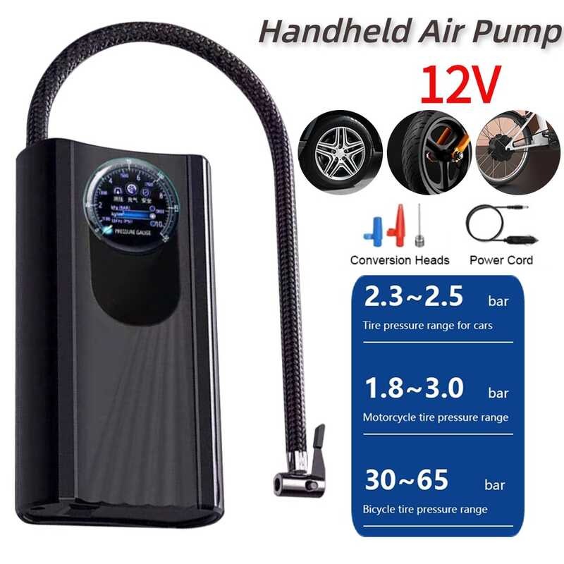34 Car 3 Portable Mini Electric Air Compressor Tire Pump Handheld ...