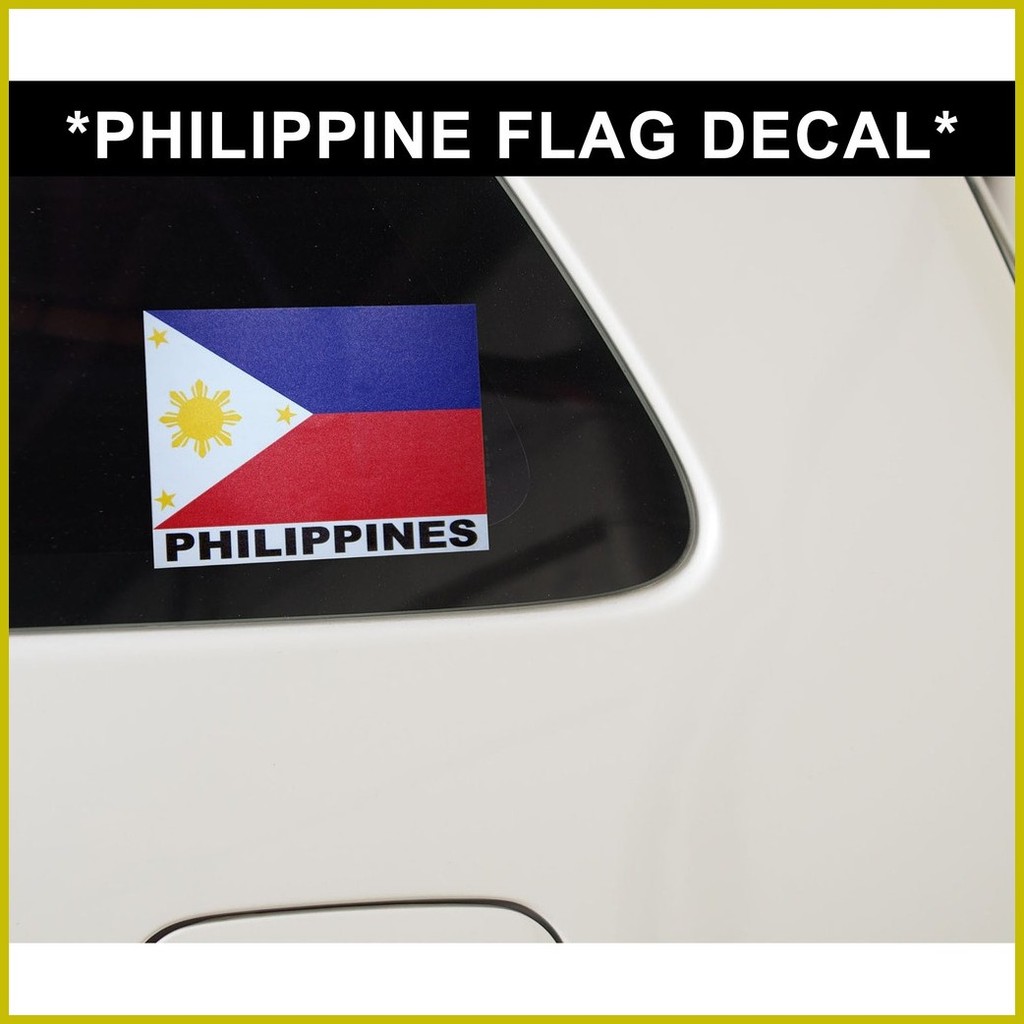 Sticker Decal Philippine Flag 3M Die Cut | Shopee Philippines