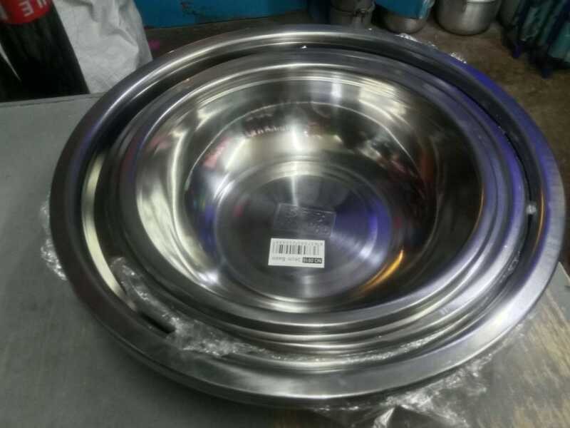 BASIN / PALANGGANA 55S MAKAPAL STAINLESS STEEL DEEPER | Shopee Philippines