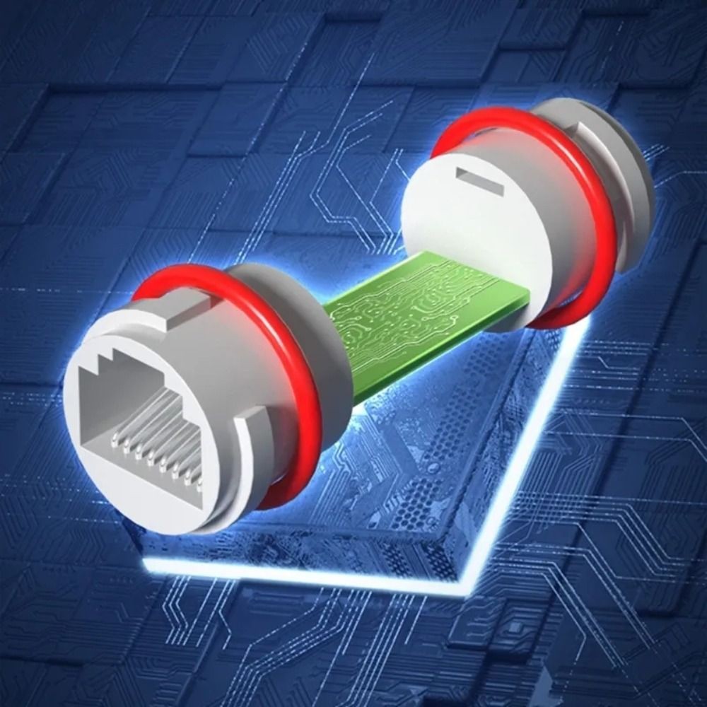 RJ45 Docking Connector Ethernet Network Straight-through Waterproof ...