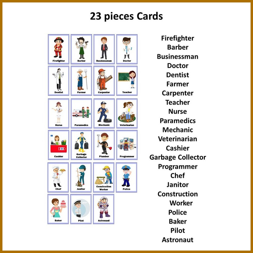 Community Helpers, Places Laminated Flashcards.(2.5x3.5 inch) | Shopee ...