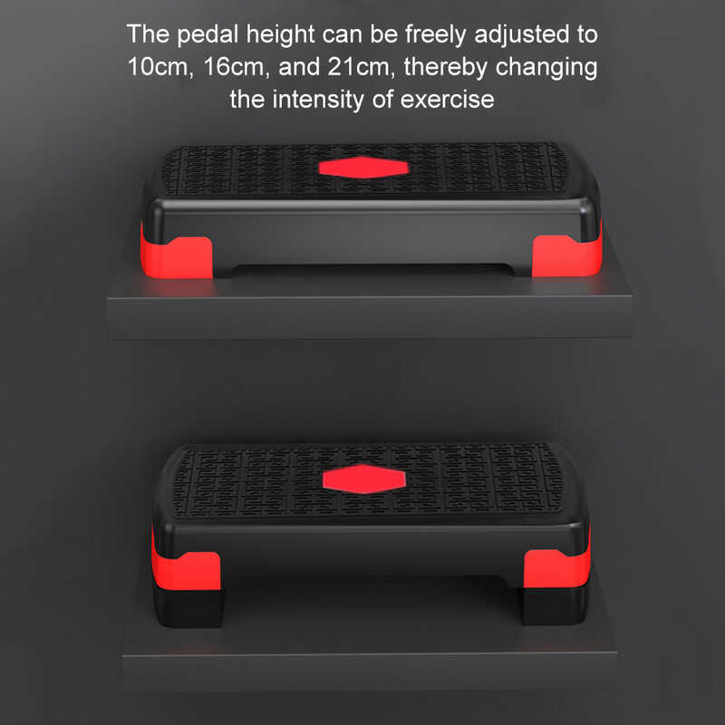 Home Adjustable Fiess Stepper - Non-Slip Mini Cardio Exercise Equipment ...