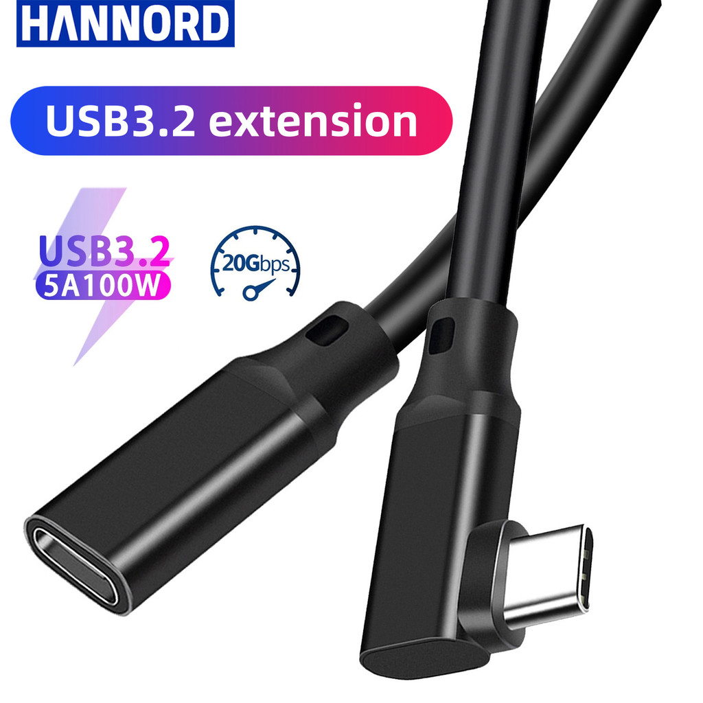 Hannord 3 35 C Extension VR K Cable 90 Dgree USB 3.2 Gen2 Elbow ...