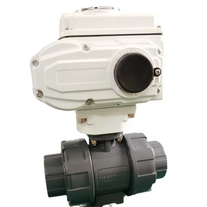 Electric UPVC Ball Valve, UPVC Acid And Alkali Resistant PVC Ball Valve ...