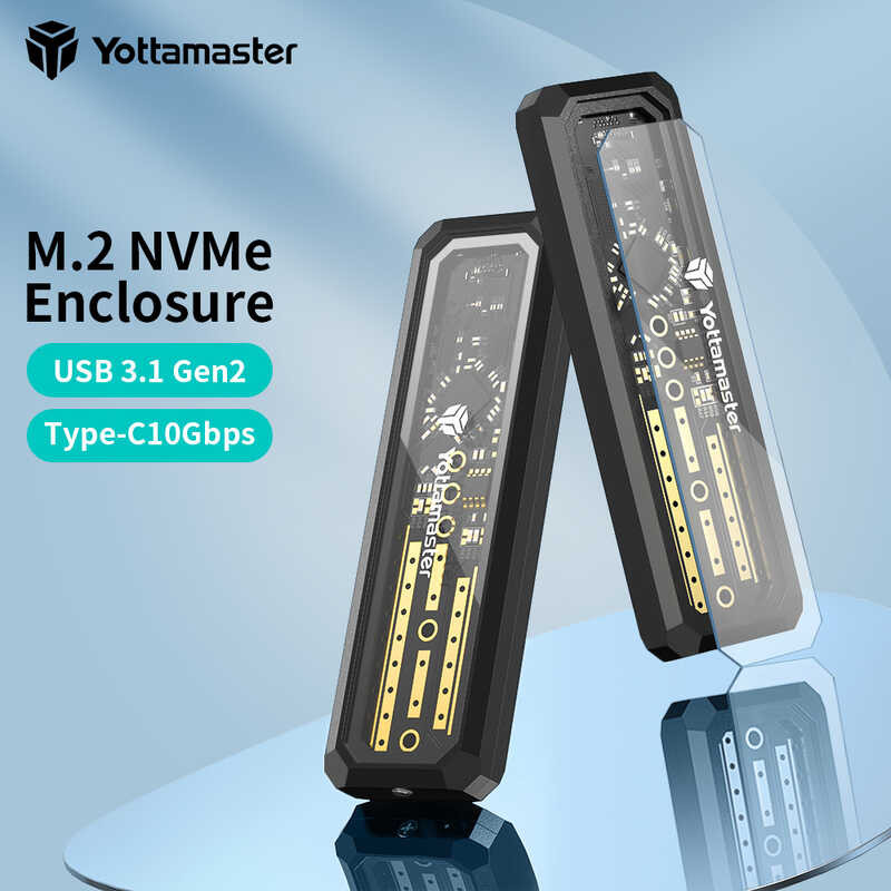 DF3 Yottamaster NVMe SATA USB3.1 GEN2 Type C Interface 10Gbps M2 ...