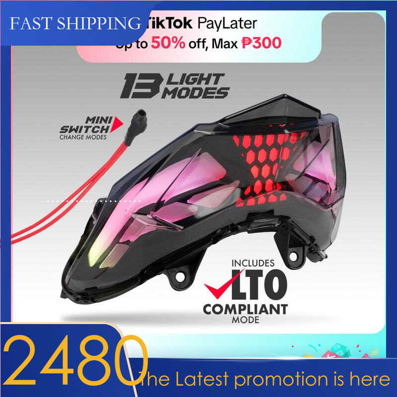 Honda Click 125I V1 Tail Light RGB Lens 13Modes LED VIVID Color Plug ...