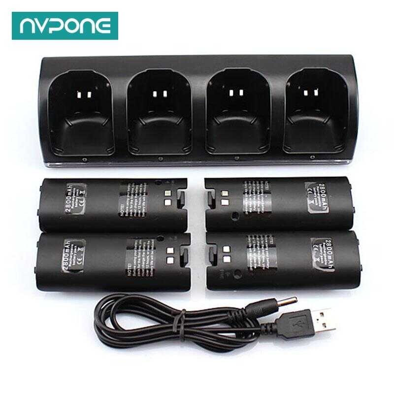 65 For Nintendo Remote Controller Charging Dock Station + 2800Mah ...