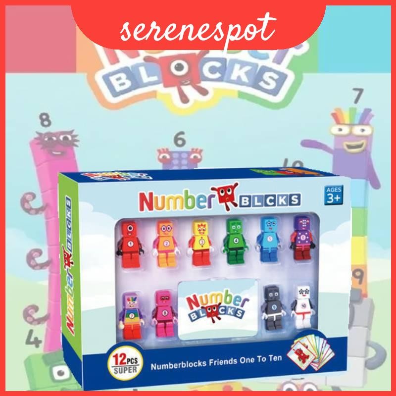My World Unique Number Blocks With Character Cards Fun Set Educational ...