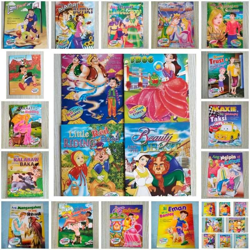 Colored Story Books Medium 24 Pages In English And Filipino | Shopee ...