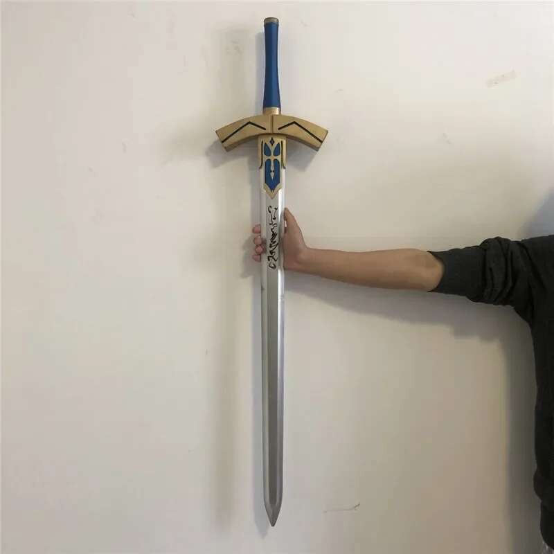 80cm Stay Night Saber Arthur Pen Black White Excalibur Sword PU Cosplay ...