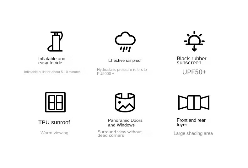 Blackdog BLACK SOAR AIR 12.0 Inflatable Cabin Style Tent 210D Black ...