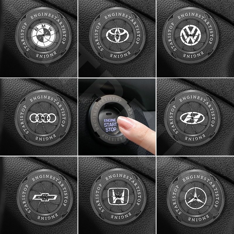 MG Car Ignition Switch Ring Engine Start Stop Button Cover For MG hs zs ...