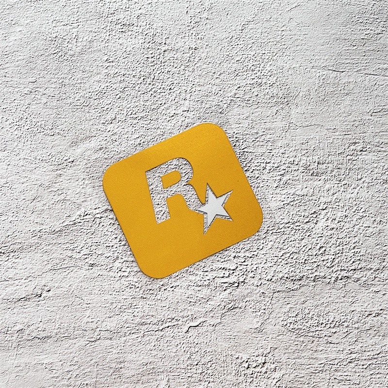 Grand Theft Auto GTA5 R Star Reflective Car Sticker Decor Electric Car ...