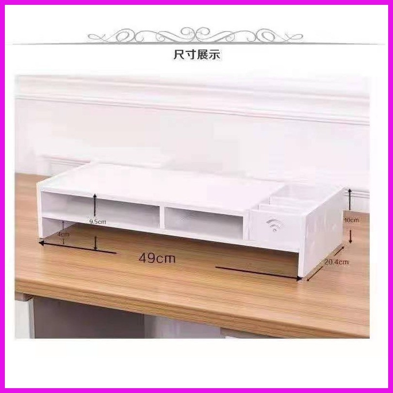 desktop monitor stand table receive arrange shelf | Shopee Philippines