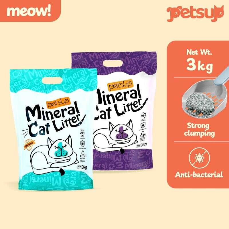 Petsup Cat Mineral Litter Sand 3Kg – Quick Clumping & Maximum ...