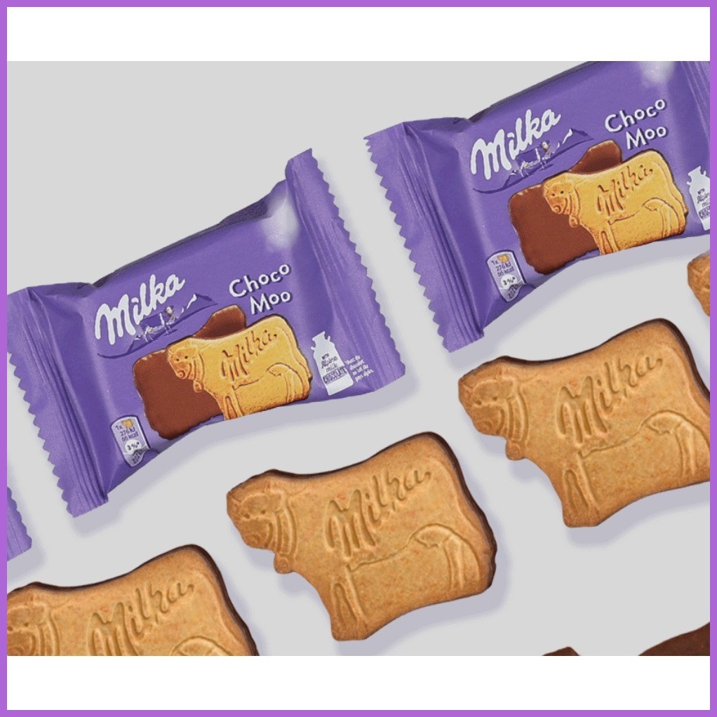 Milka] Milka Choco Moo Biscuit 40g Chocolate Snack 200g | Shopee ...