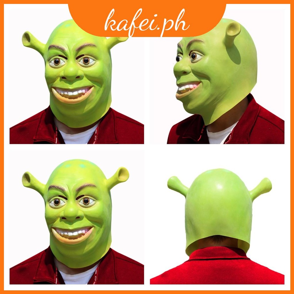 Costume Shrek Mask Accessory- Elastic Design Fits All Head Shapes For ...