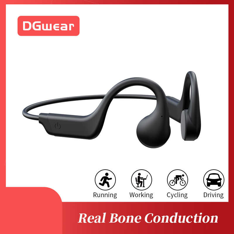 Bone Real Conduction Earphone Bluetoothear-Hook Wireless Headset ...