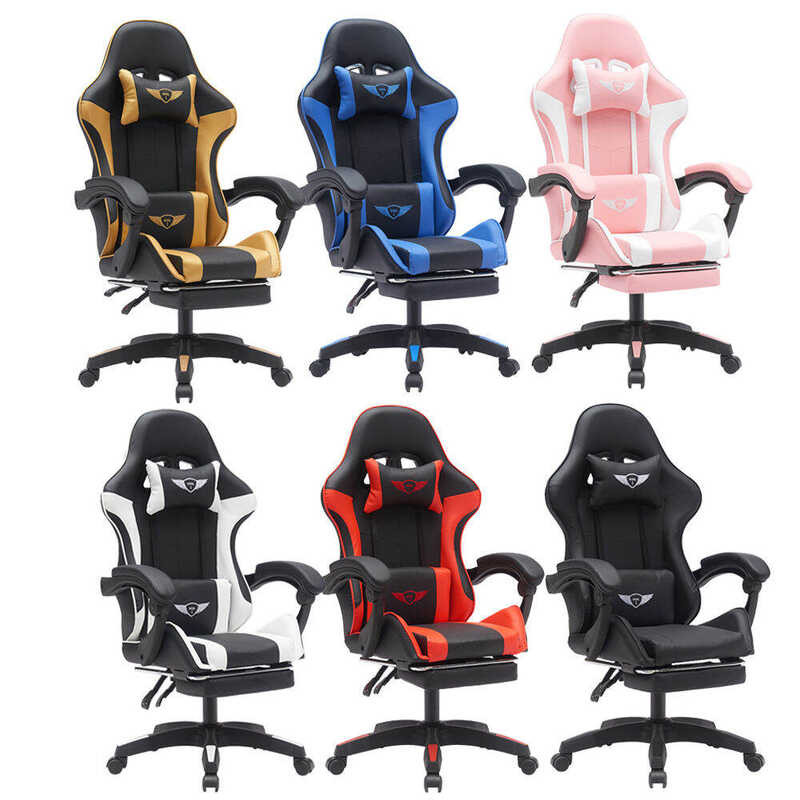 Zania Home Leather Design Gaming Ergonomic Office Computer Chair High ...