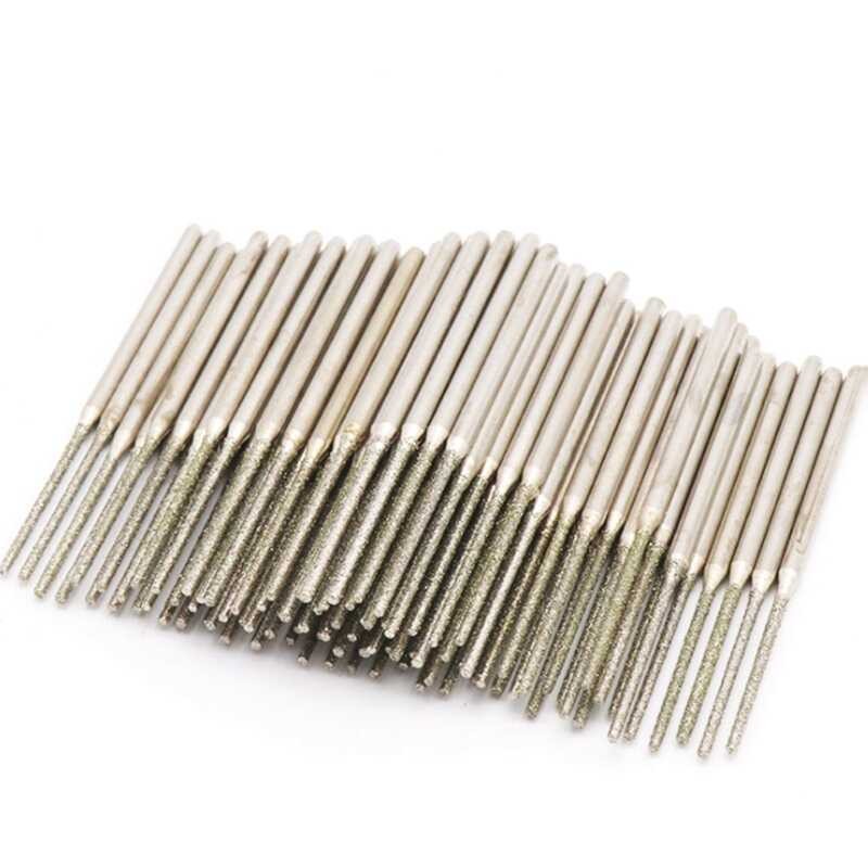 100Pcs 3 C2 Ultra-Long Drilg Emery Dia Abrasive Bits Peeg Needle A Type ...