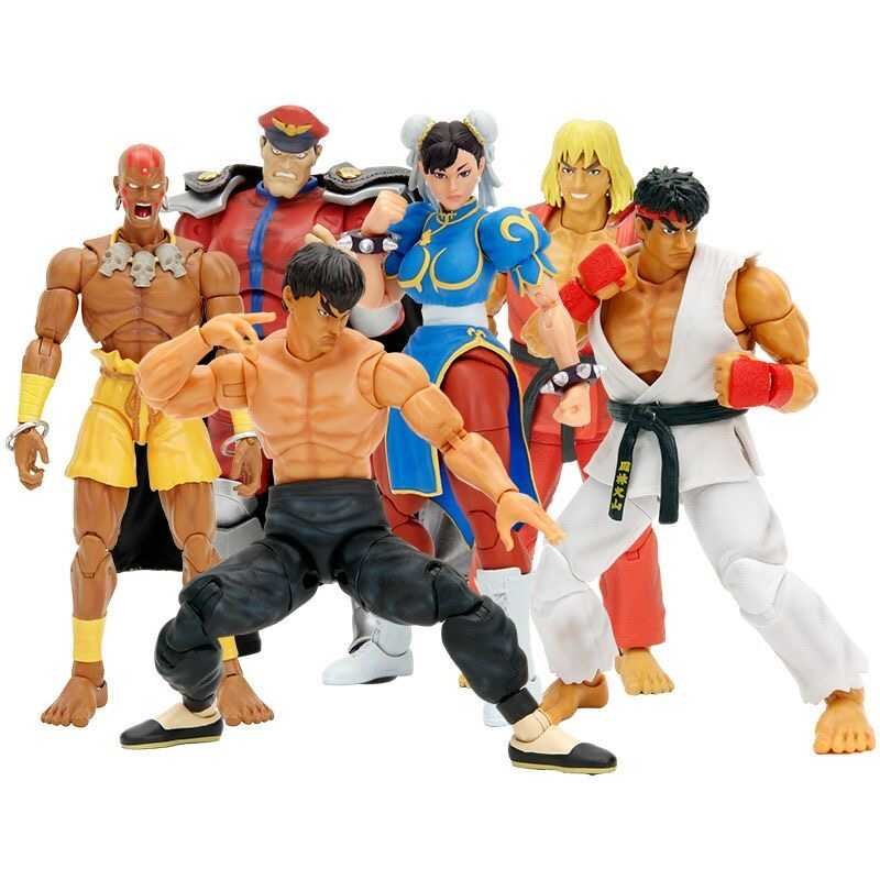 action 1/12 figure Jada Toys Ultra Street Fighter II Dhalsim RYU Chun Li Fei Long Ken 6" Inch ...