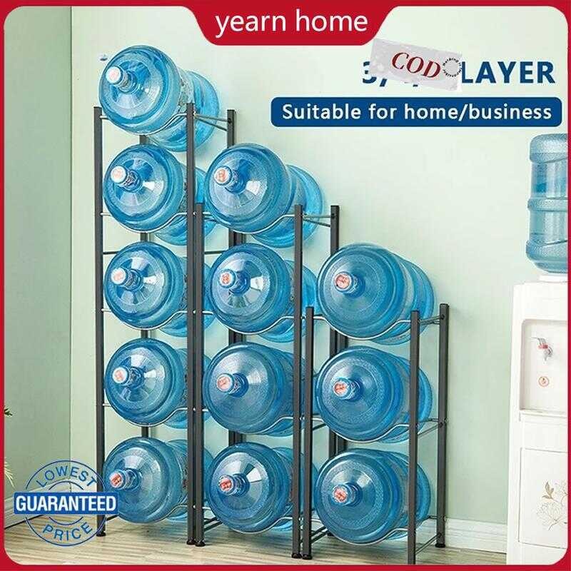 3/4/5 Layer Mineral Dispenser Water Container Gallon Jug Organizer Rack ...
