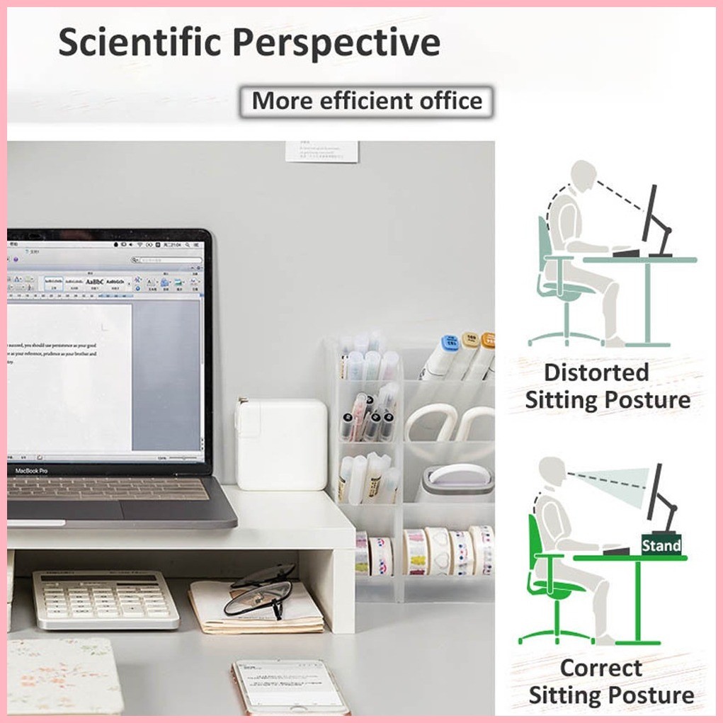 ๑ ♂ ¤ Monitor Stand Computer Screen Increased Shelf Laptop Stand ...