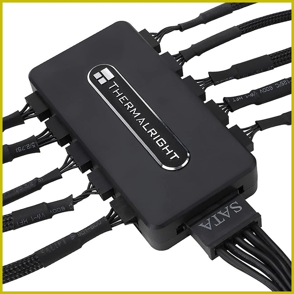 Thermalright PWM Fan Hub PC / ARGB hub. Case Fan Controller 4 Pin 10 ...