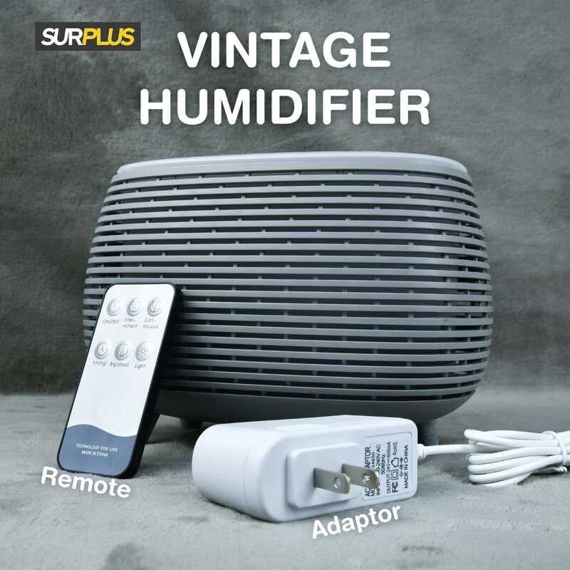 Surplus Fresh Air Wooden Vintage Humidifier With Remote 400Ml | Shopee ...