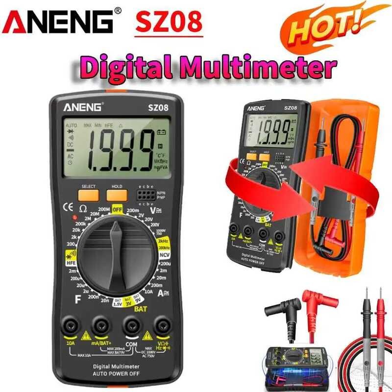 E ANENG Sz08 Digital Multimeter 2000 Counts Multimetro Voltage Current ...