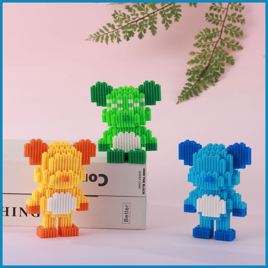 Violent Bear series children's educational toys mini particle building ...