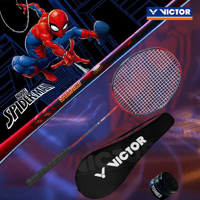 VICTOR Victory Spider-Man GB Badminton Racket Dragon Tooth Blade 1 ...