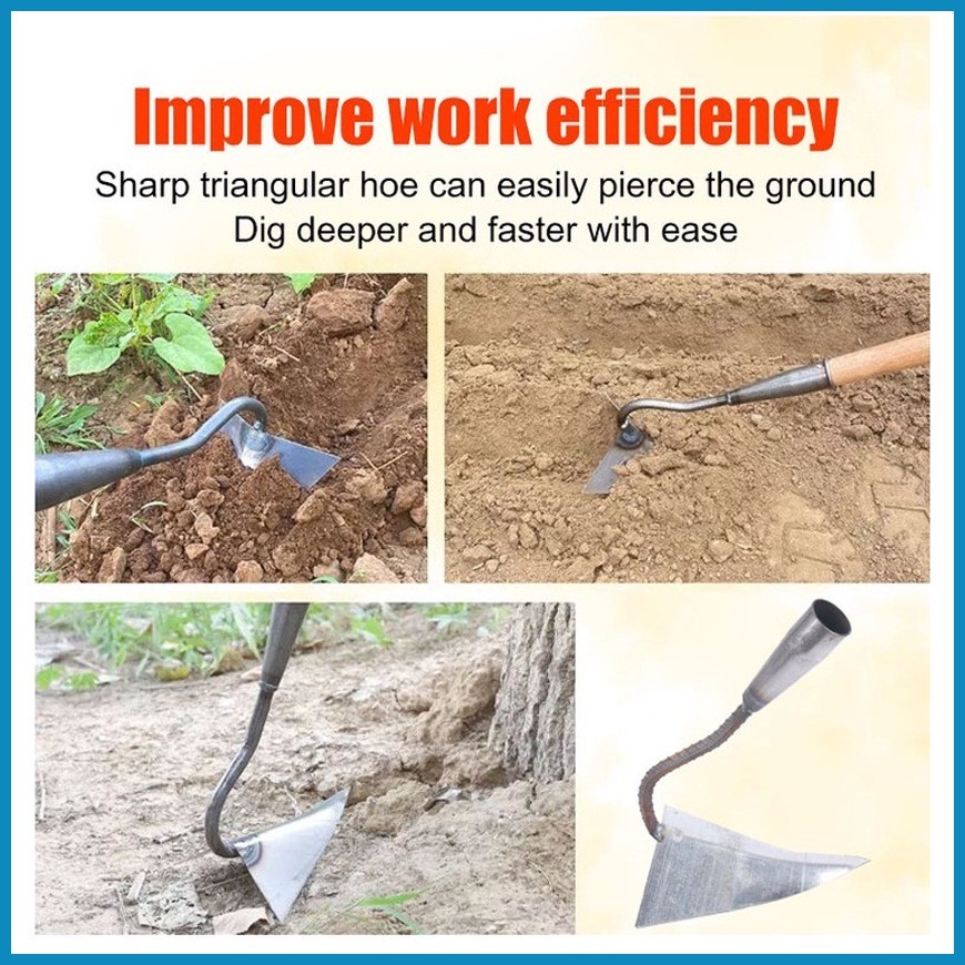 Multifunctional Triangle Hoe plowing tool for planting flowers ...