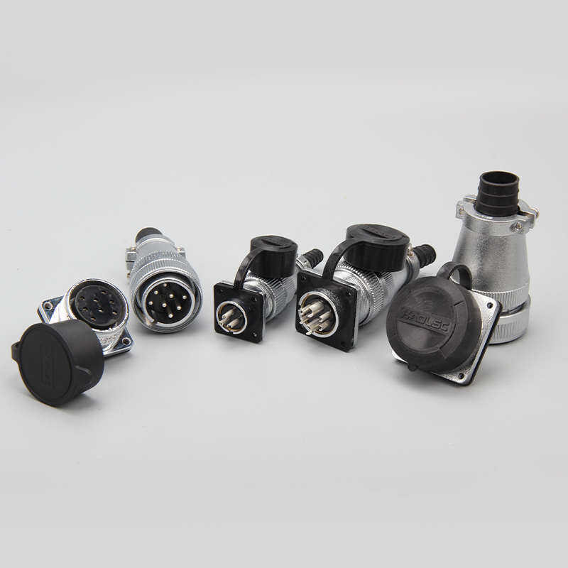 Isolated silver plated aviation waterproof docking pin motor connector ...