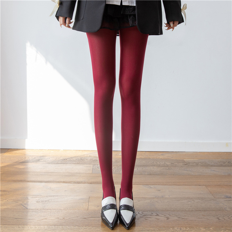 2025 Women's 80D Denier Velvet Opaque Tights Ladies Colorful Tights ...