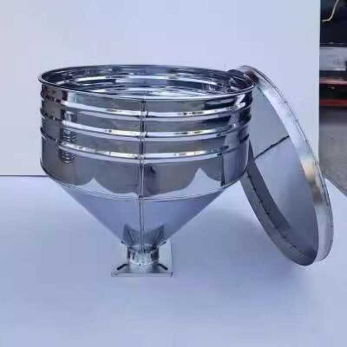 Hopper 25 kg 50 kg injection molding machine drop extruder storage ...