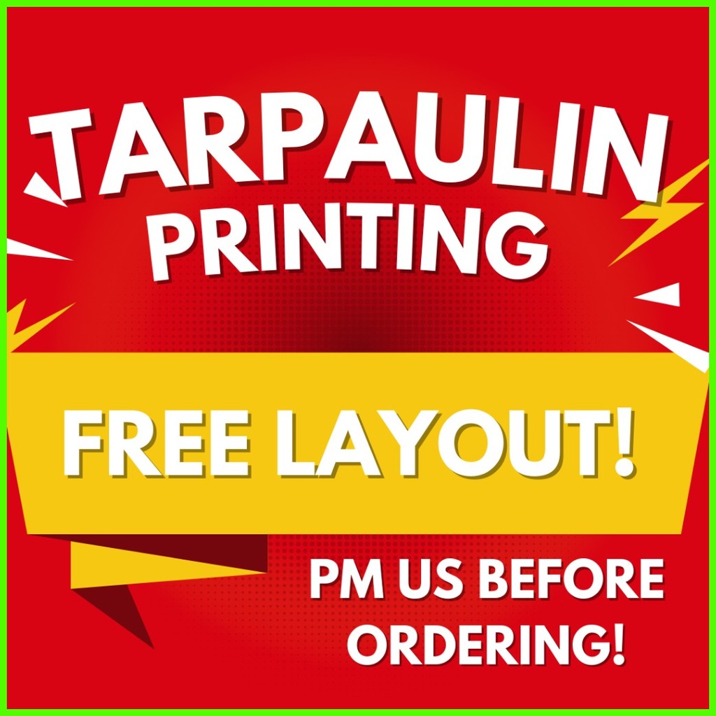 ⭐ TARPAULIN PRINTING FREE LAYOUT | Shopee Philippines