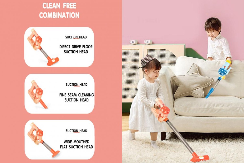 shchuani Fun Housework Toy for Kids Simulation Electric Vacuum ...