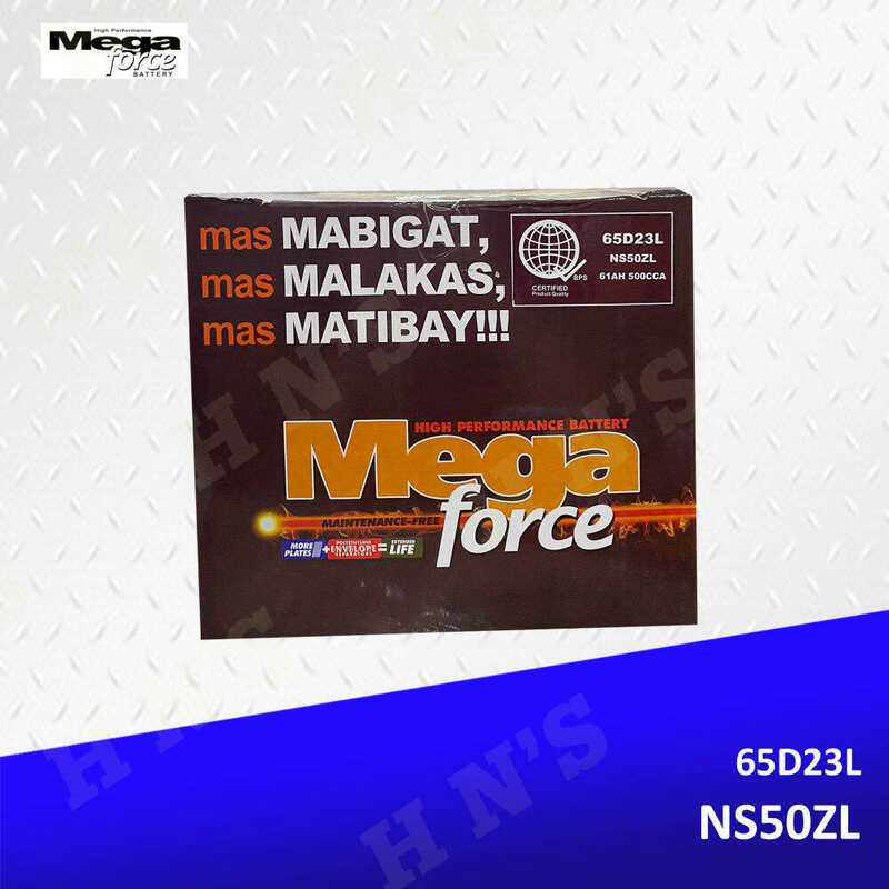 LY Mega Force 1Smf Ns50zl ( 65D23l ) Maintenance Free Car Battery With ...
