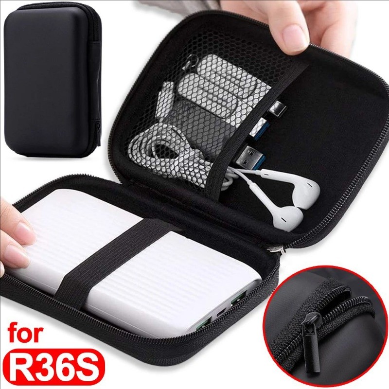 For R36S Game Console - Storage Case & Tempered Glass Screen Protectors ...