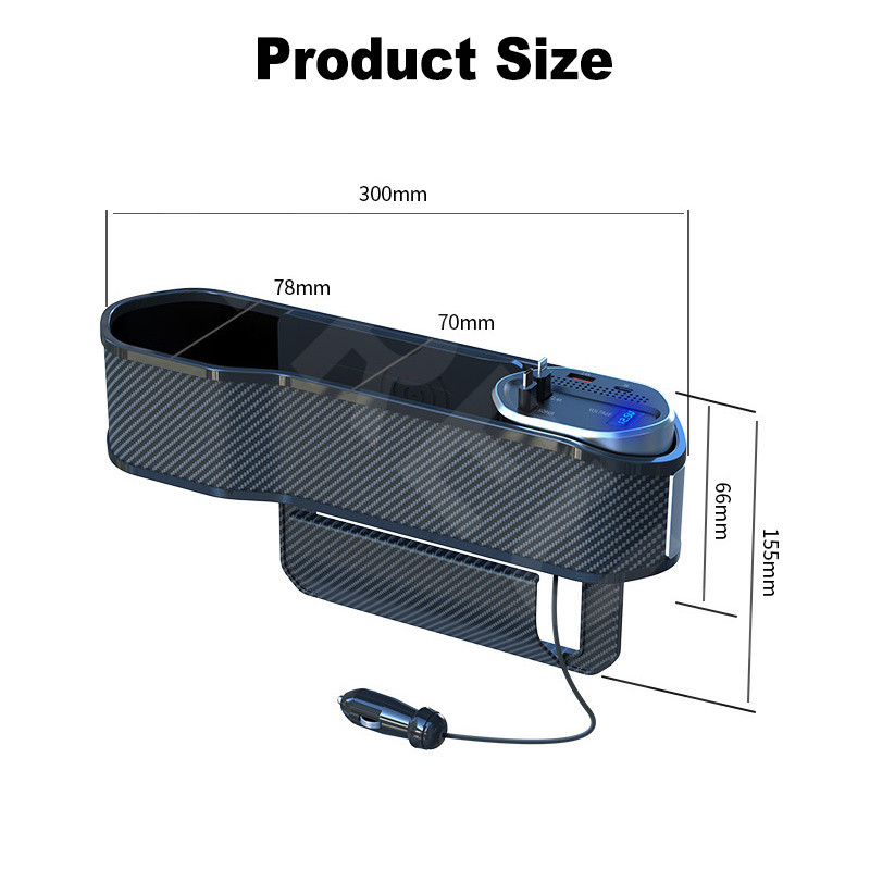 Volkswagen Car Seat Storage Box Seat Side Gap Slit Organizer Phone ...