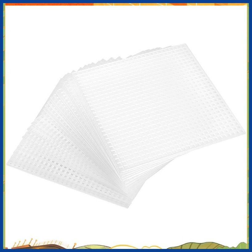 yehengh 30 Pieces Plastic Mesh Canvas Sheets for Embroidery, Acrylic ...