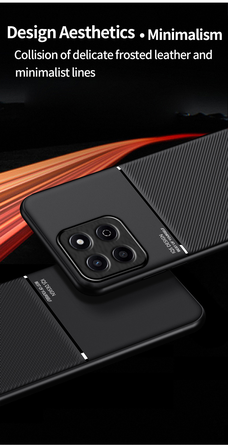 For Honor 200 Smart X7C Case Ultra-thin Magnetic Texture Leather Case ...