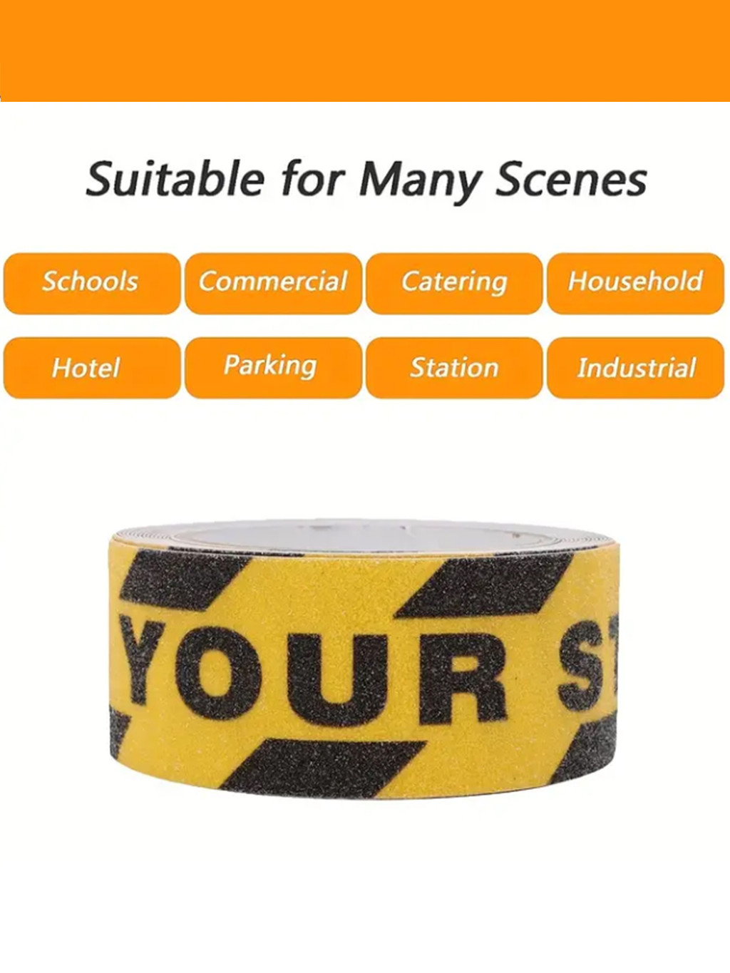 Watch Your Step Floor Signs Anti-Slip Safety Roll Grip Strip Adhesive ...