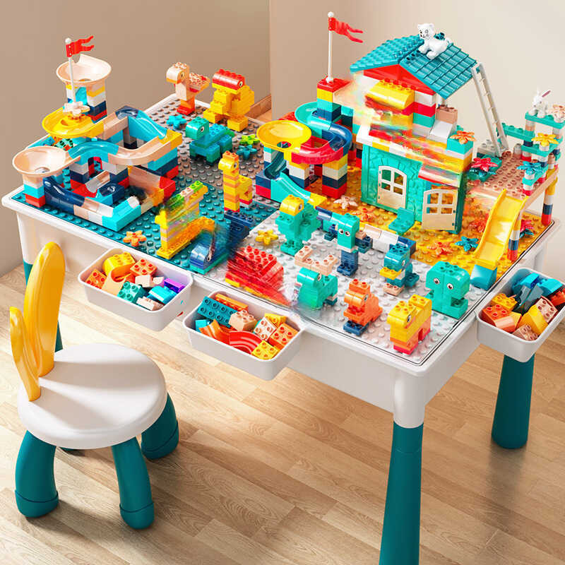48 Maraming Funksyonal Building Block Table, Game Table Ng Mga Bata ...