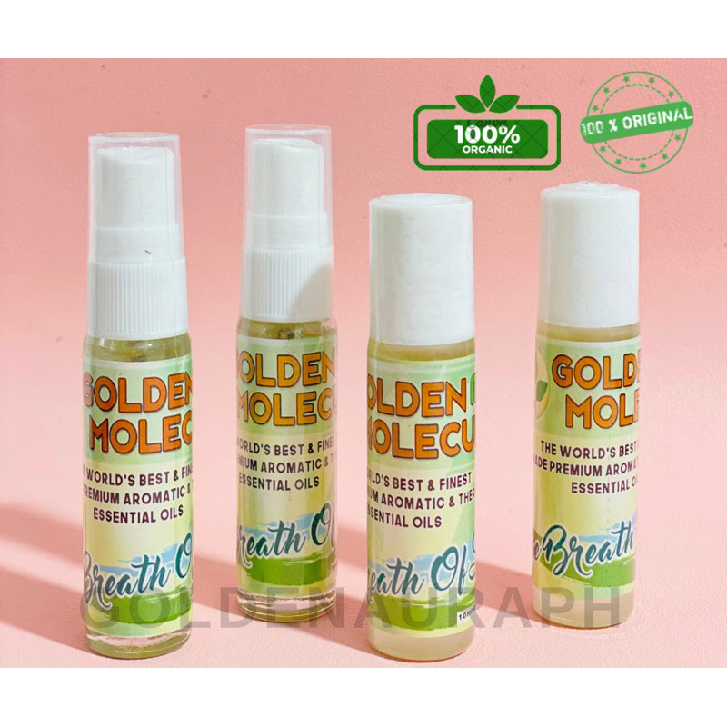 AUTHENTIC GOLDEN Mint Molecules ‼️ROLL ON /SPRAY ESSENTIAL OIL | Shopee ...