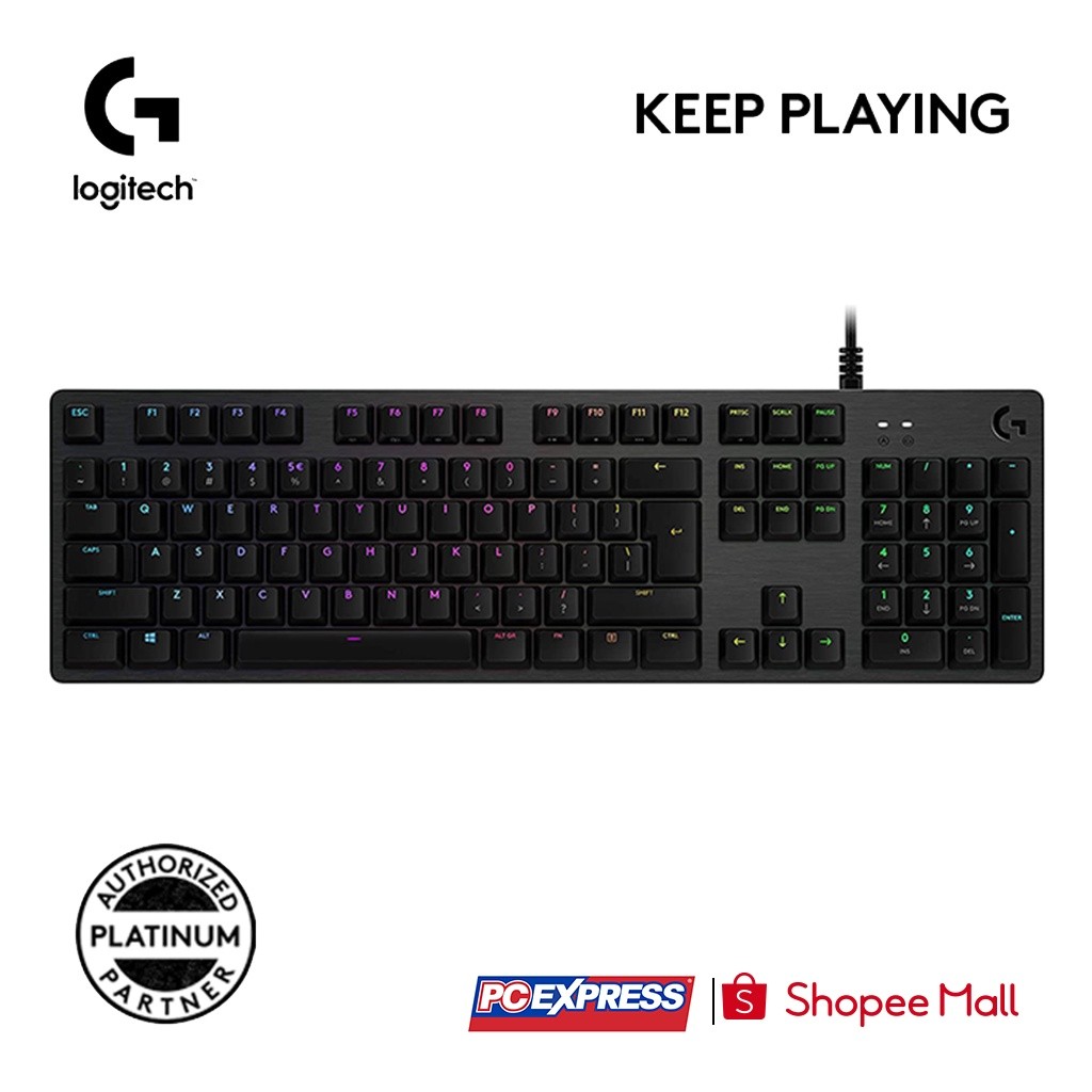 LOGITECH G512 CARBON RGB MECHANICAL (CLICKY) GAMING KEYBOARD | Shopee ...