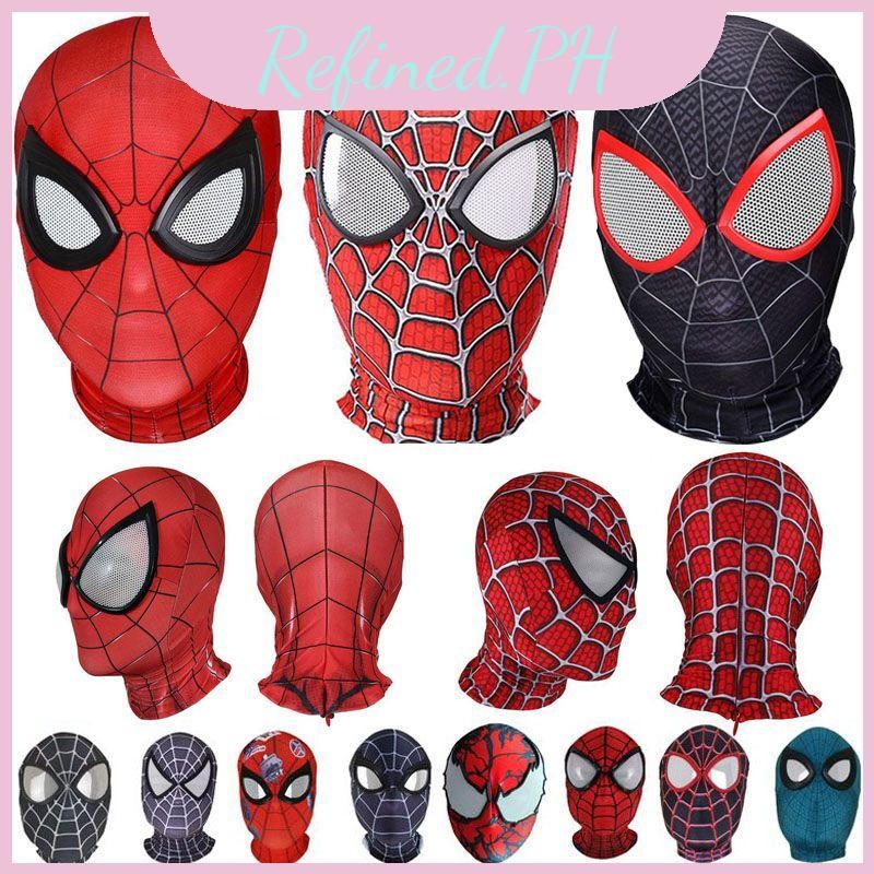 Multiple styles Spider-man Spider Man Miles Morales Elastic Mask Spider ...