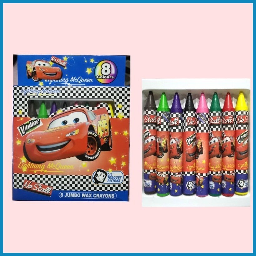 8 colors Disney Cars Jumbo Crayons/Color Oil Pastel lootbag birthday ...